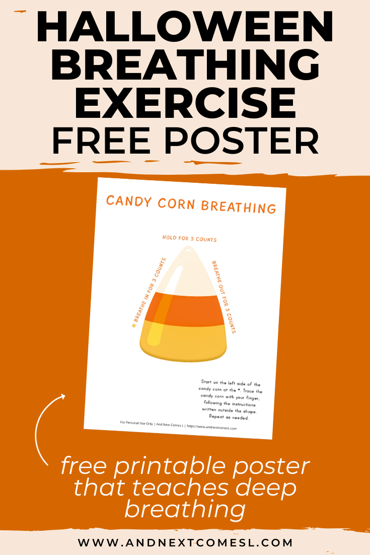 Candy Corn Deep Breathing Exercise {Free Printable Poster Included ...