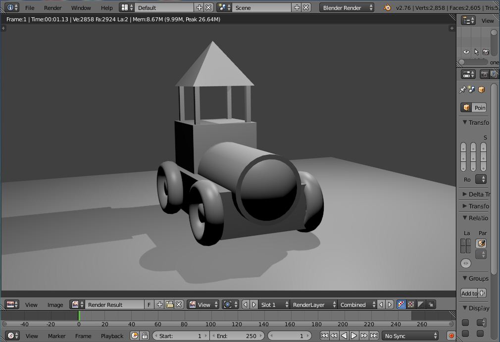Basic Train Blender 3D - Blog Of Duty