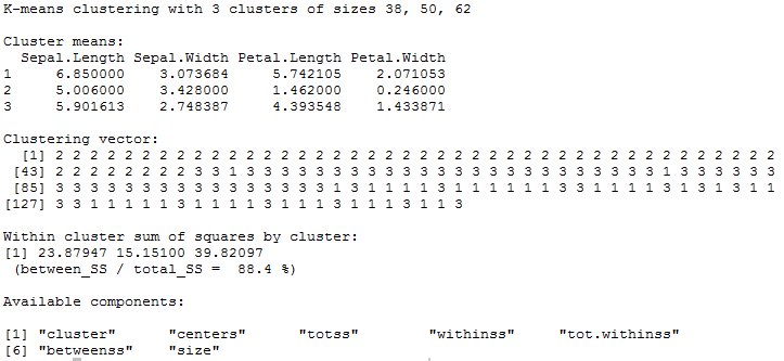Blog [R]: Replicating PROC FASTCLUS in R using kmeans