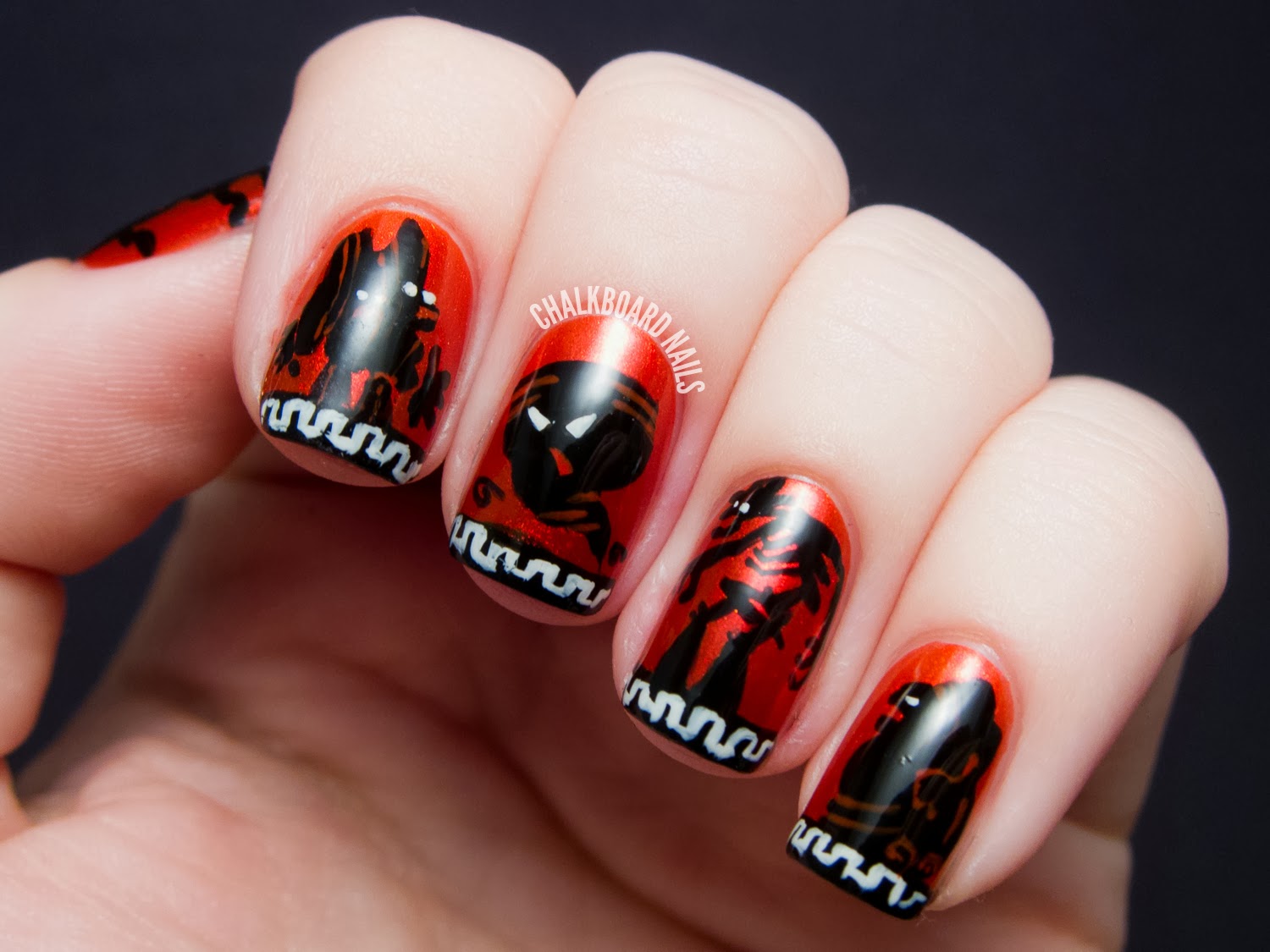 31DC2013 Day 23: Inspired by a Movie (Hercules) | Chalkboard Nails ...