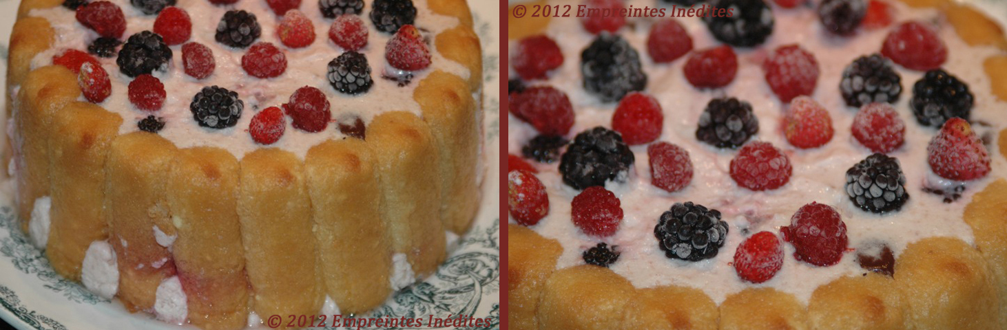 Charlotte aux fruits rouges (variante N°1)