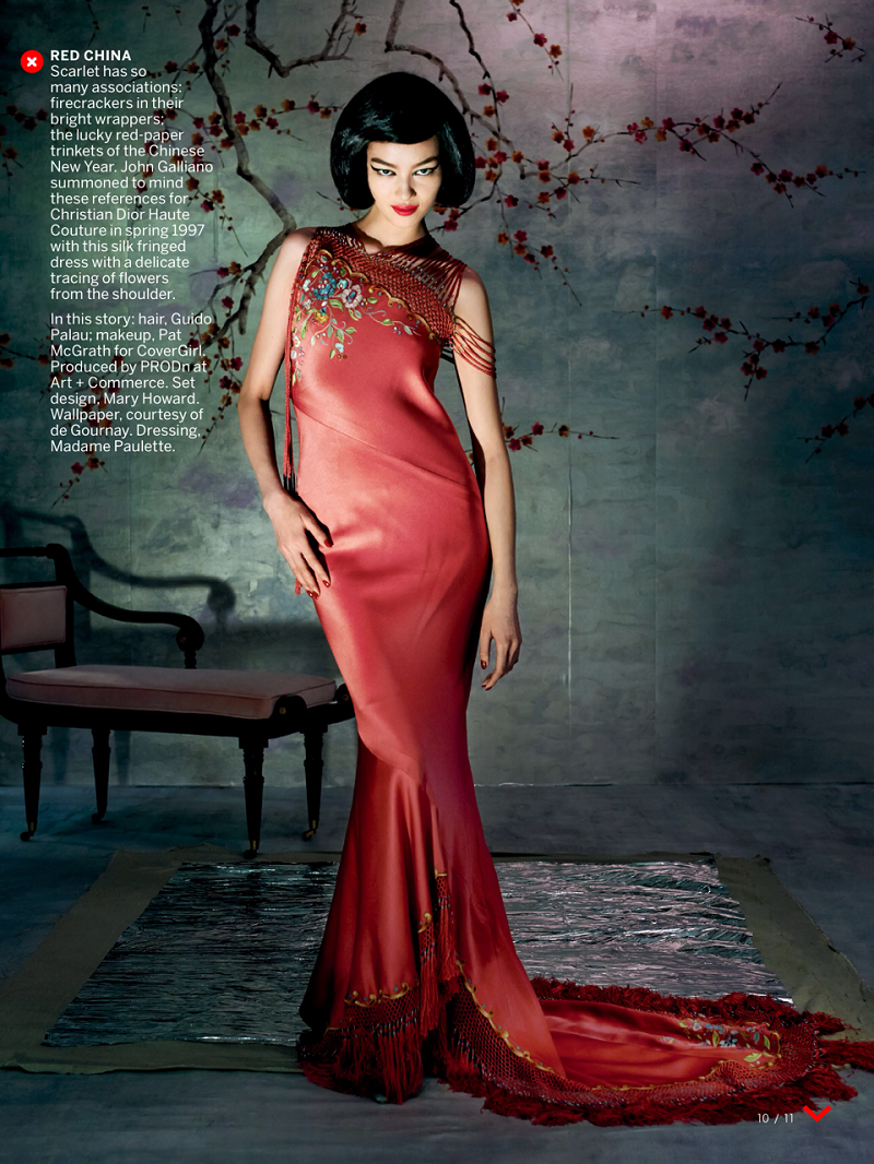 ASIAN MODELS BLOG: EDITORIAL: Sun Fei Fei in US Vogue, May 2015