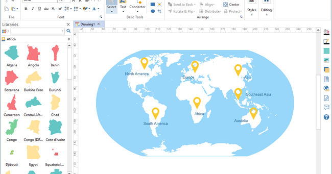 Map Software - Draw Versatile Maps Easily