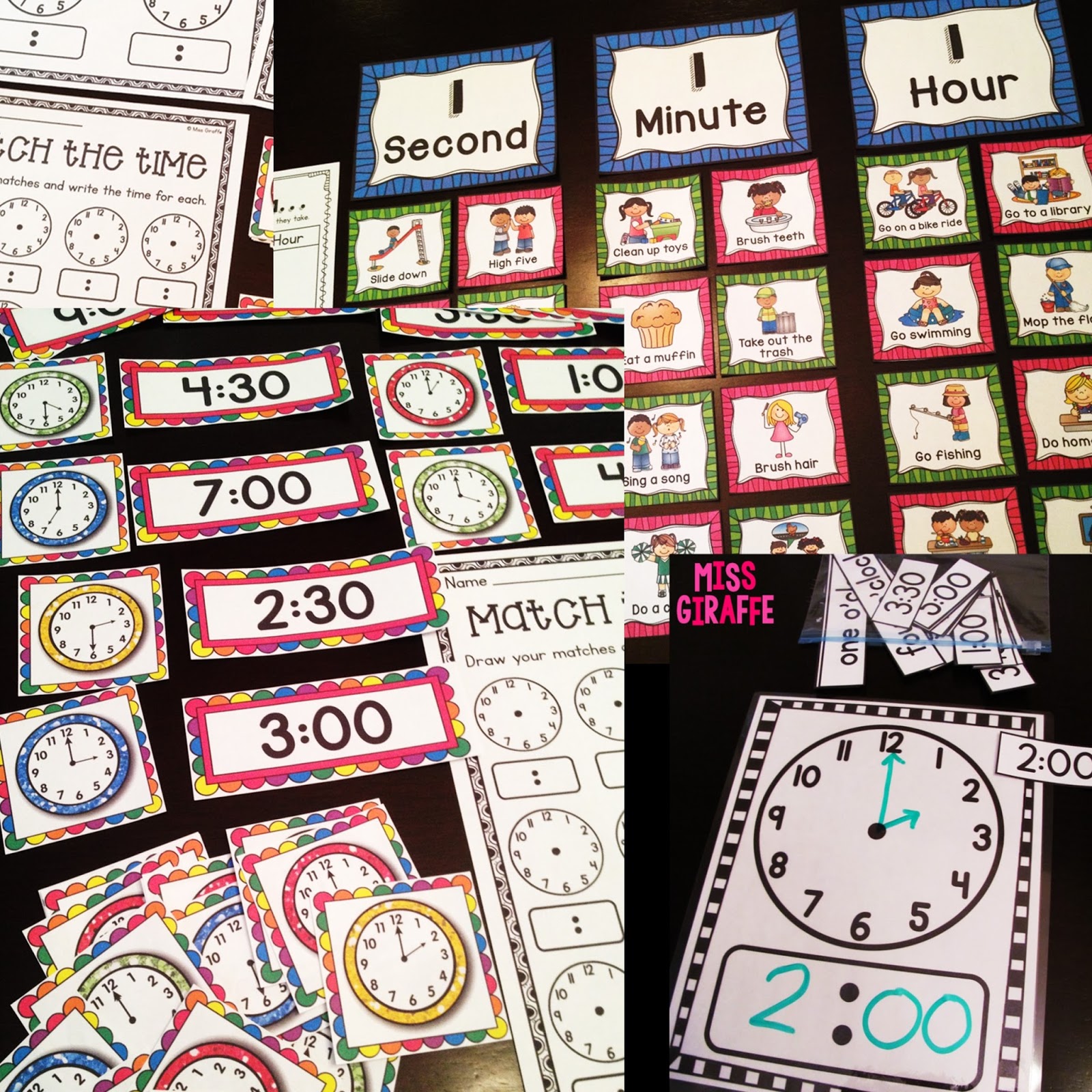 Miss Giraffe's Class: First Grade Math Ideas for the Entire Year!