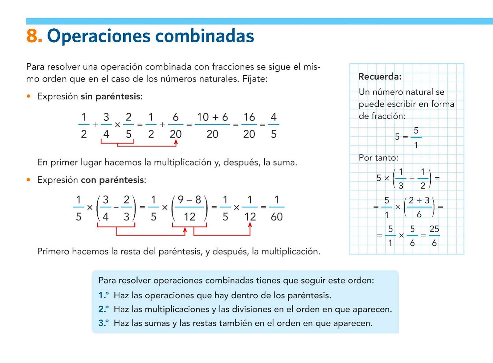 6º CEO Enlaces MateMáticas: UNIDAD 7: OPERACIONES CON FRACCIONES ...