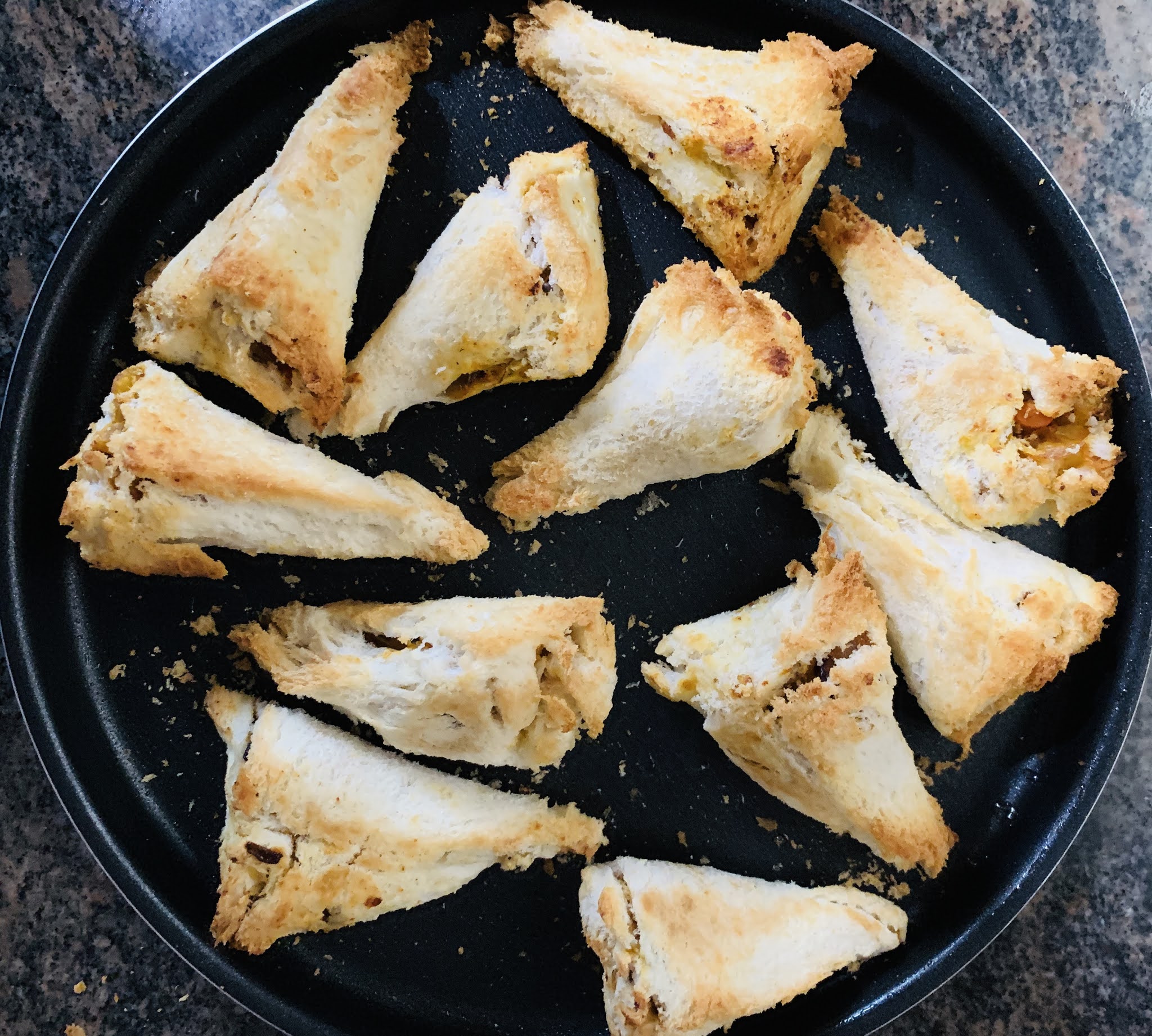 Baked Bread Samosa