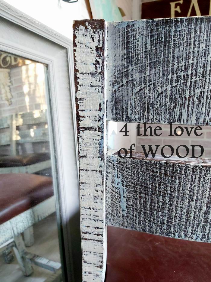 4 the love of wood: RUSTIC PAINT TECHNIQUE - dining chairs