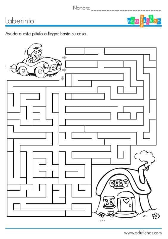 Jocuri pentru copii mari şi mici: Fise labirint