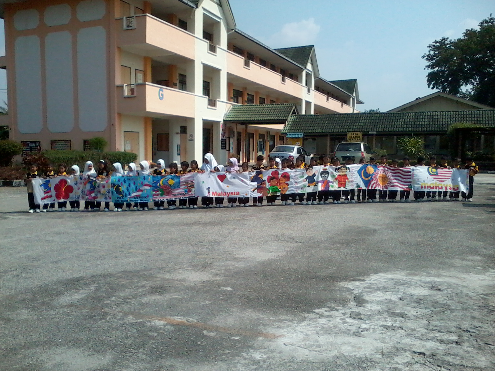 Prasekolah SK Raja Muda Musa: Kain Rentang 1 Malaysia Prasekolah