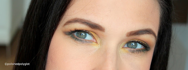 Makeup │ Trendy look in Mustard Yellow and Green / Polished Polyglot