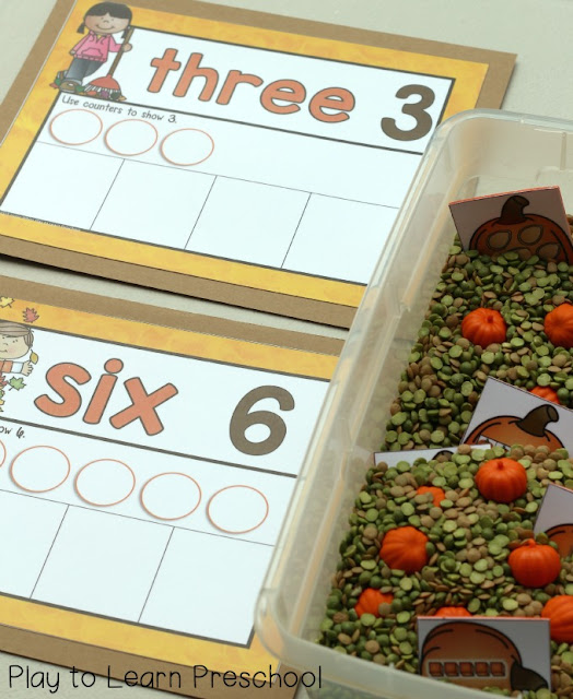 Pumpkin Counting Mats: A Sensory Way to Visualize Numbers