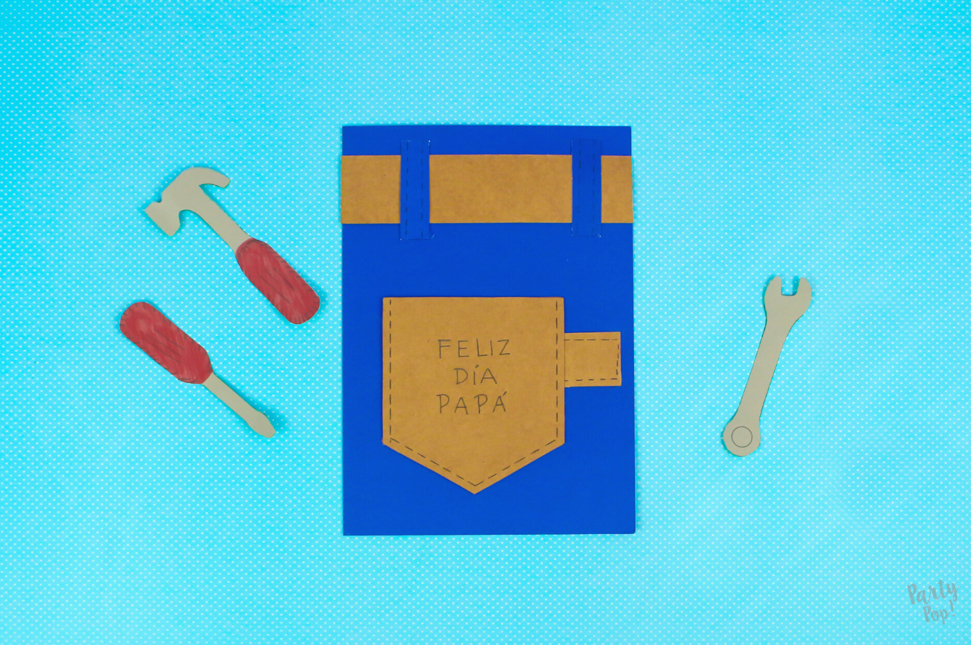 Dia del padre - Tarjeta para regalar | PartyPop DIY