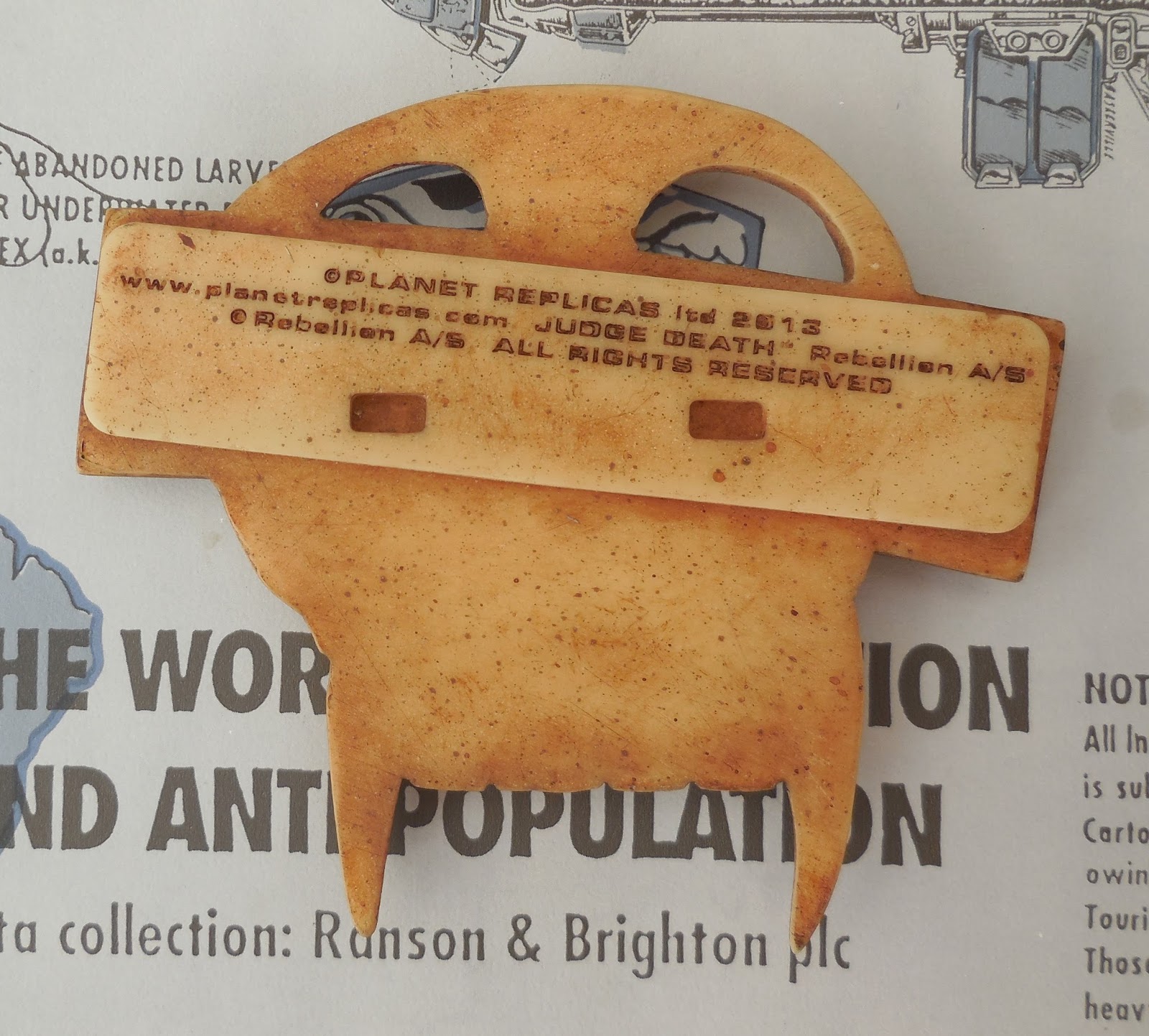 Cellar of Dredd: Judge Death badge by Planet Replicas