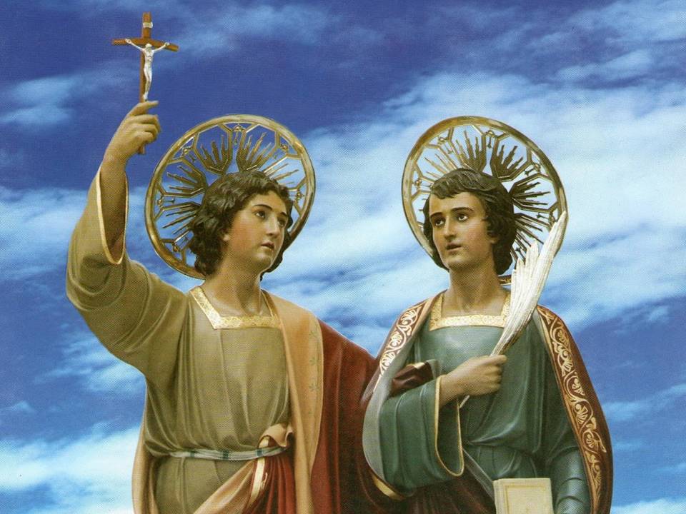 Poetic Postcards : T stands for Saints Cosmas and Damian