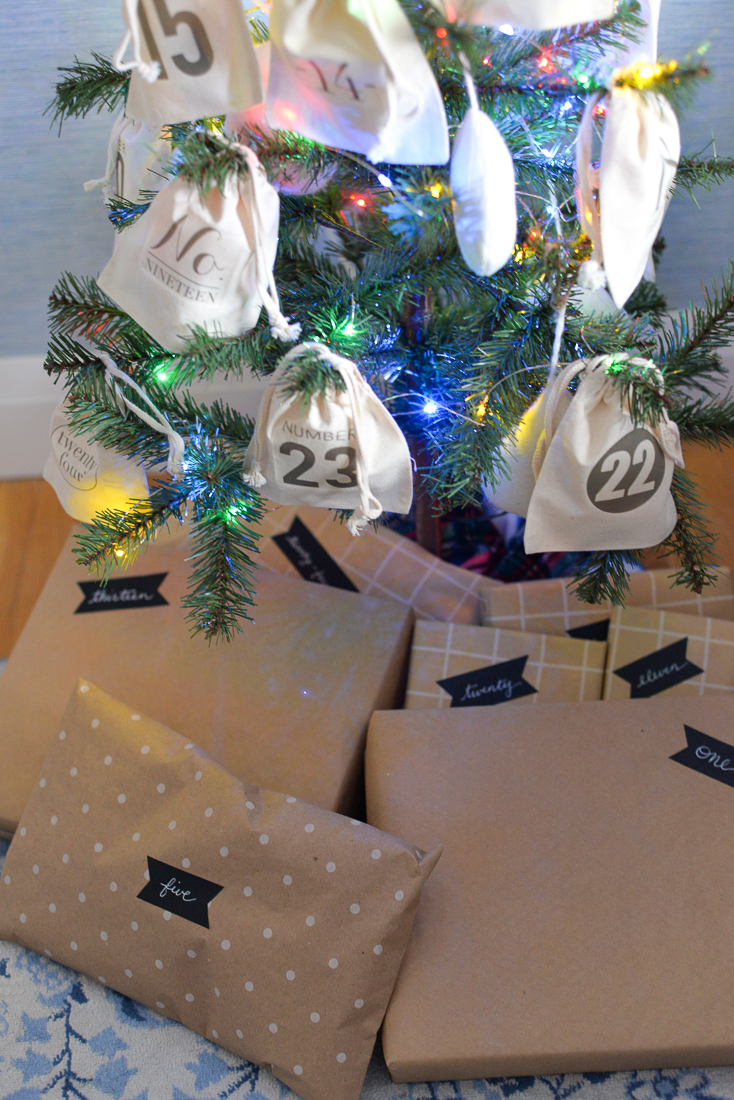 An Advent Christmas Tree With Stay At Home Activities - Rambling Renovators