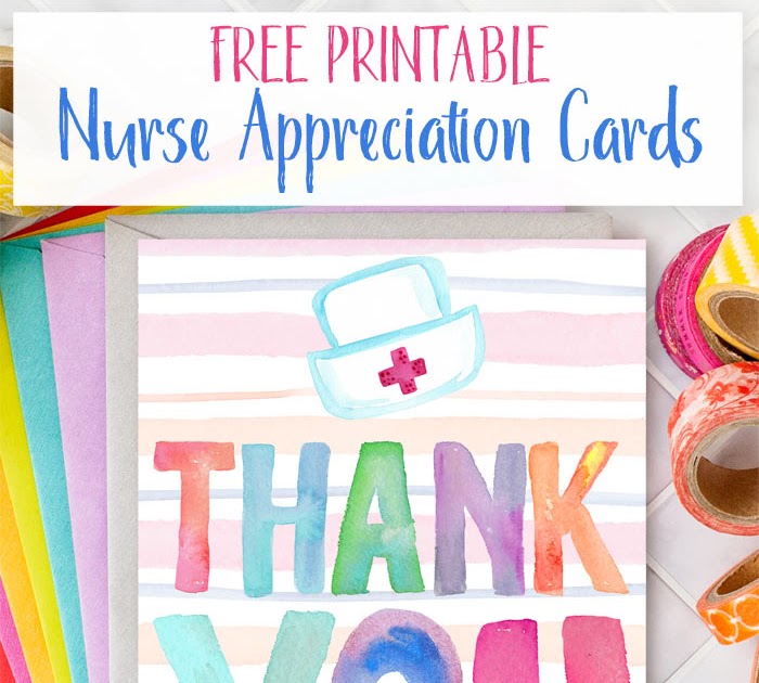 Nurse Appreciation Cards | Print Pretty Cards