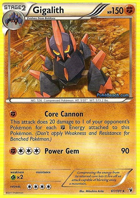 Gigalith -- Noble Victories Pokemon Card Review | PrimetimePokemon's Blog