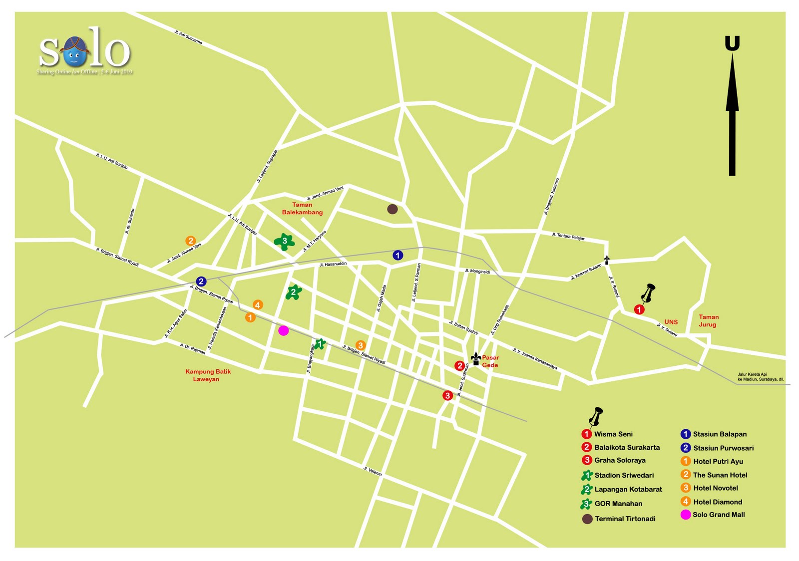 Blognya Iyuss: Map kota solo/surakarta