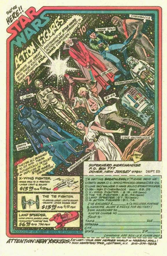 The March of the Twelve Backs: Advertisement - First Marvel "Star Wars ...