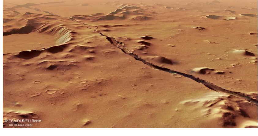 Earthquake Prediction: First active fault zone found on Mars
