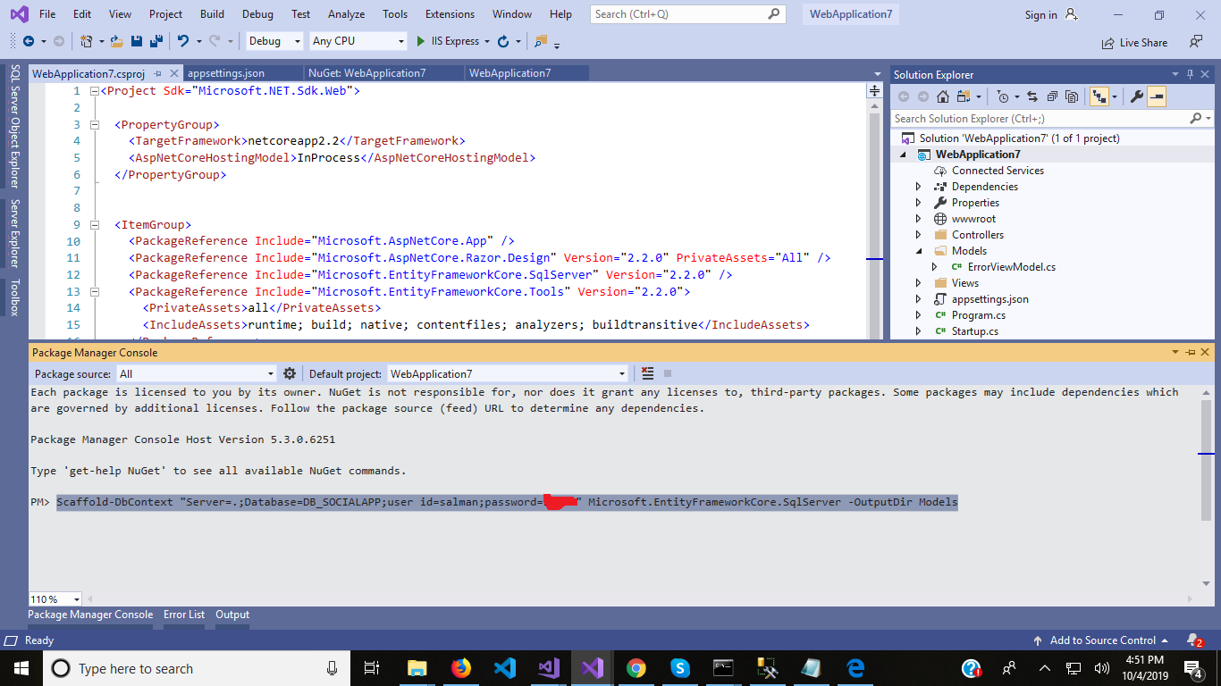 Microsoft Technologies How To Connect Sql Server Database In Core Db First
