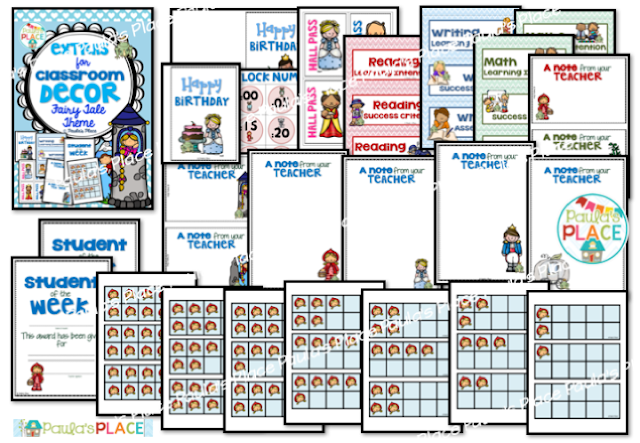 Paula's Place Teaching Resources: Classroom Decor - Fairy Tale Theme