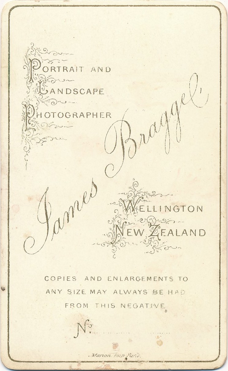 Early New Zealand Photographers: BRAGGE, James