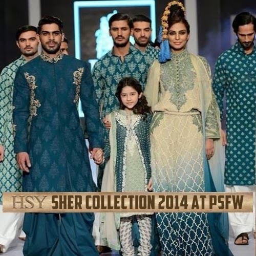 HSY Sher Collection 2014-2015 at PFDC Sunsilk Fashion Week 2014 ...