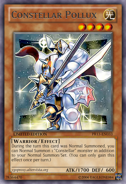 Yu-Gi-Oh! - God Of Death: Carta da Semana - Constellar Pollux ...