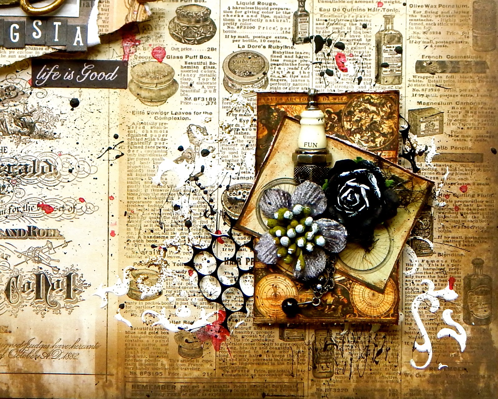 Soft Side of Sandi: "Gangsta Joy" Layout For Marion Smith Designs