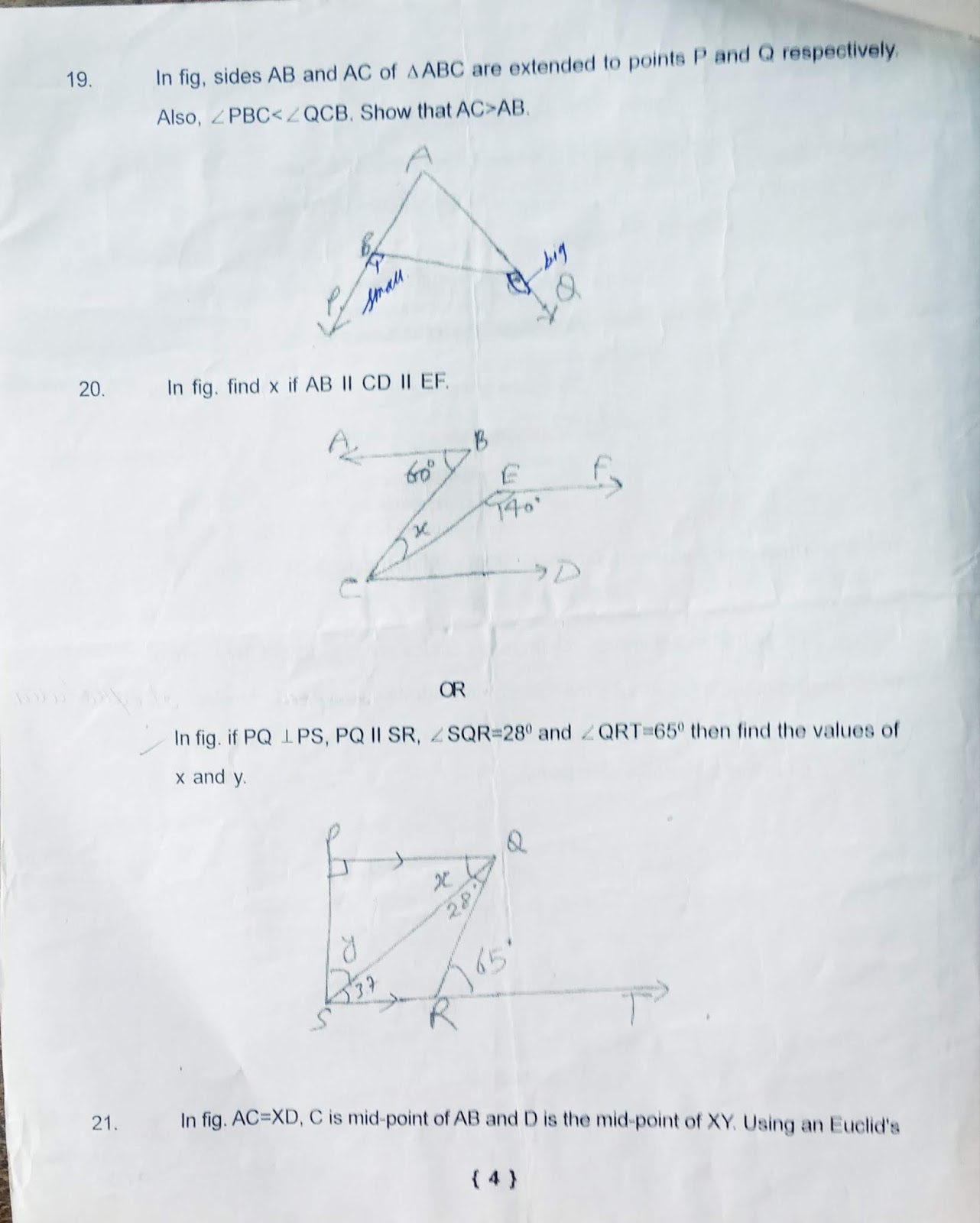 CLass 9 Math Half Yearly Paper CLass 9 Math Half Yearly Paper