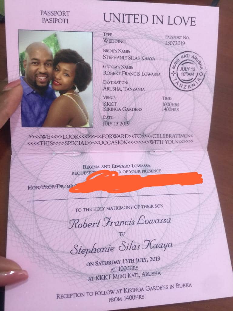 STEPHANIE SILAS KAAYA NA ROBERT FRANCIS LOWASSA WAMEREMETA ARUSHA ...