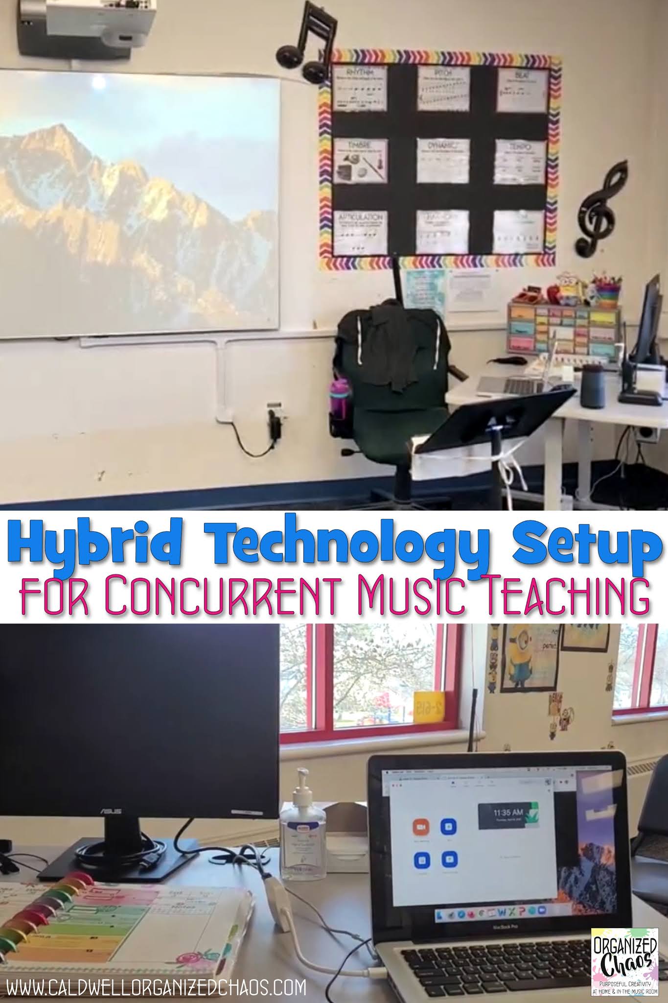 Hybrid Technology Setup for Concurrent Music Teaching | Organized Chaos