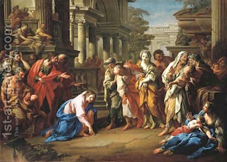 Let he who is without sin cast the first stone at her.