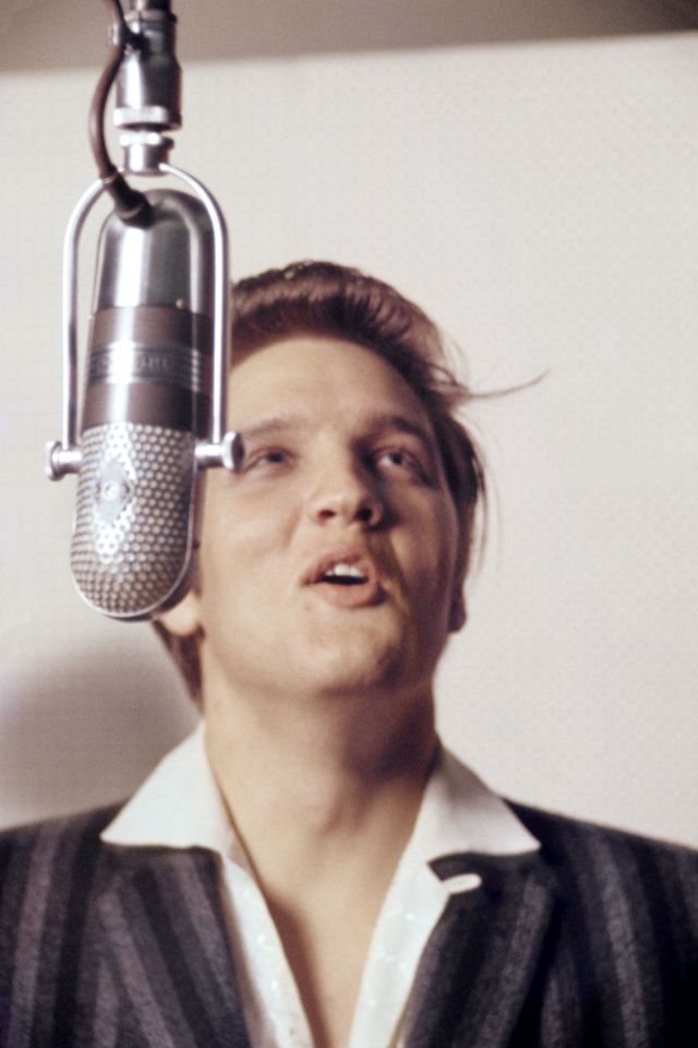 Pictures of Elvis Presley Recording at RCA Studio 1 in New York in 1956 ...