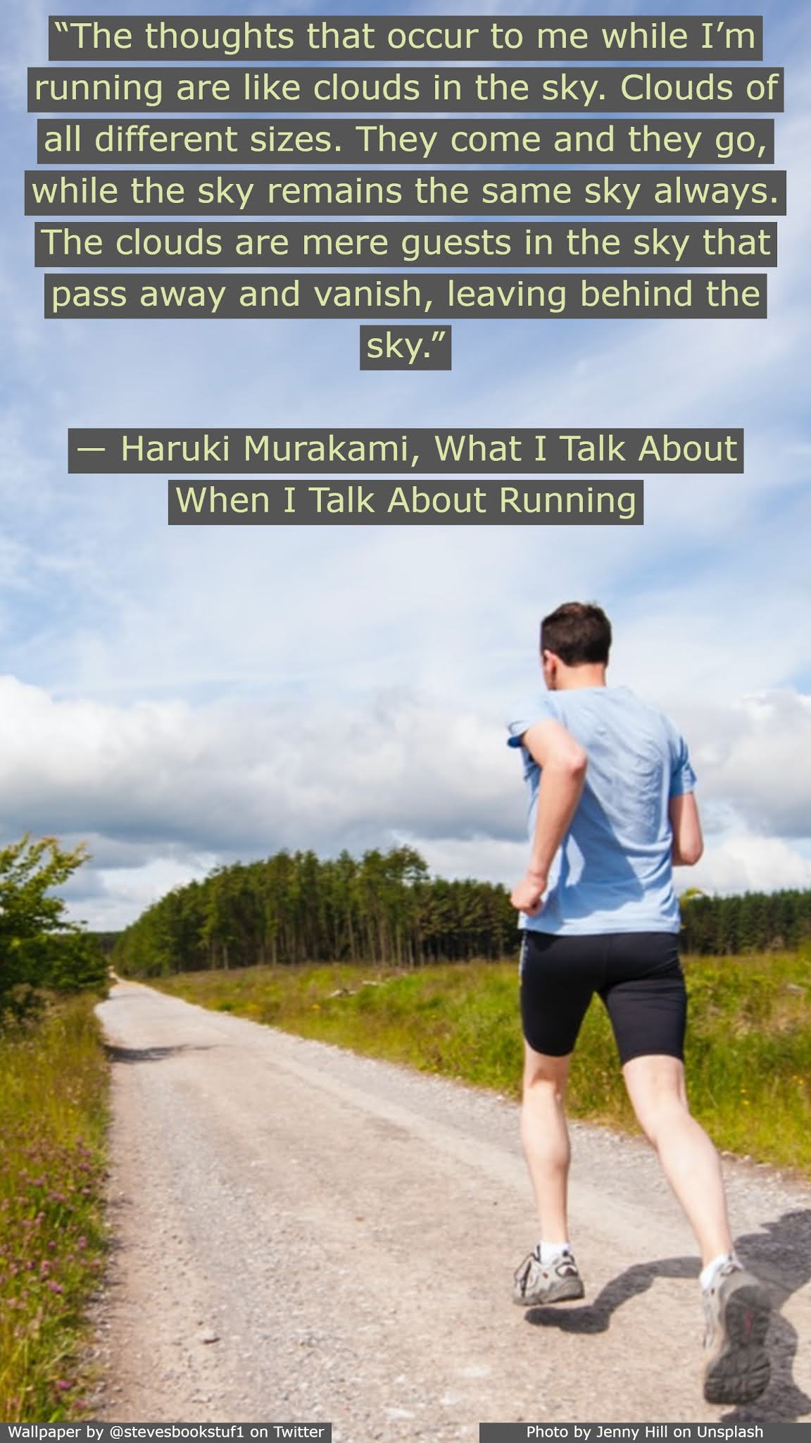 Running Quote Wallpaper