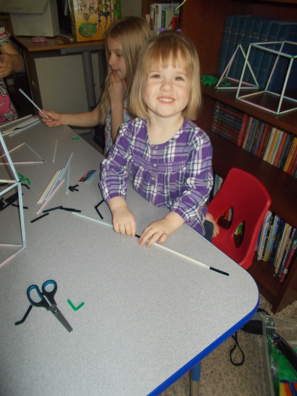 Chipman's Corner Preschool: Straw Letters and Shapes
