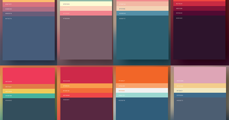 8 Beautiful Flat Color Palettes For Your Design | Layth Jawad