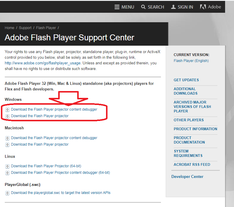 哈！伸港創作者！哈: 使用Adobe Flash Player – Debug，讓老師正常使用SWF來進行教學