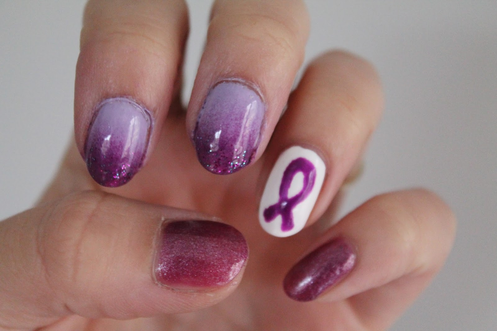 Epilepsy Awareness Nails with Born Pretty - Monica Hayworth