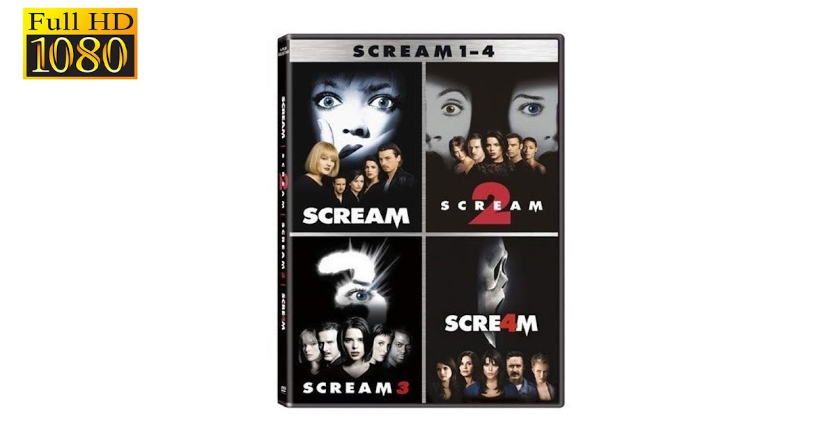 tecno est: Scream 1 2 3 4 saga completa 1080p Latino/English