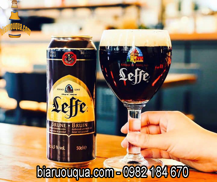 Bia Leffe Brune nâu 6.5% lon 330ml giá rẻ Hà Nội