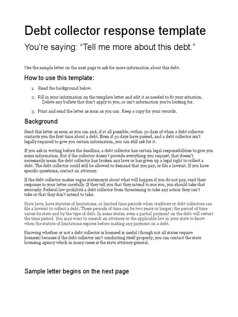 Sample Debt Collection Letter by Attorney