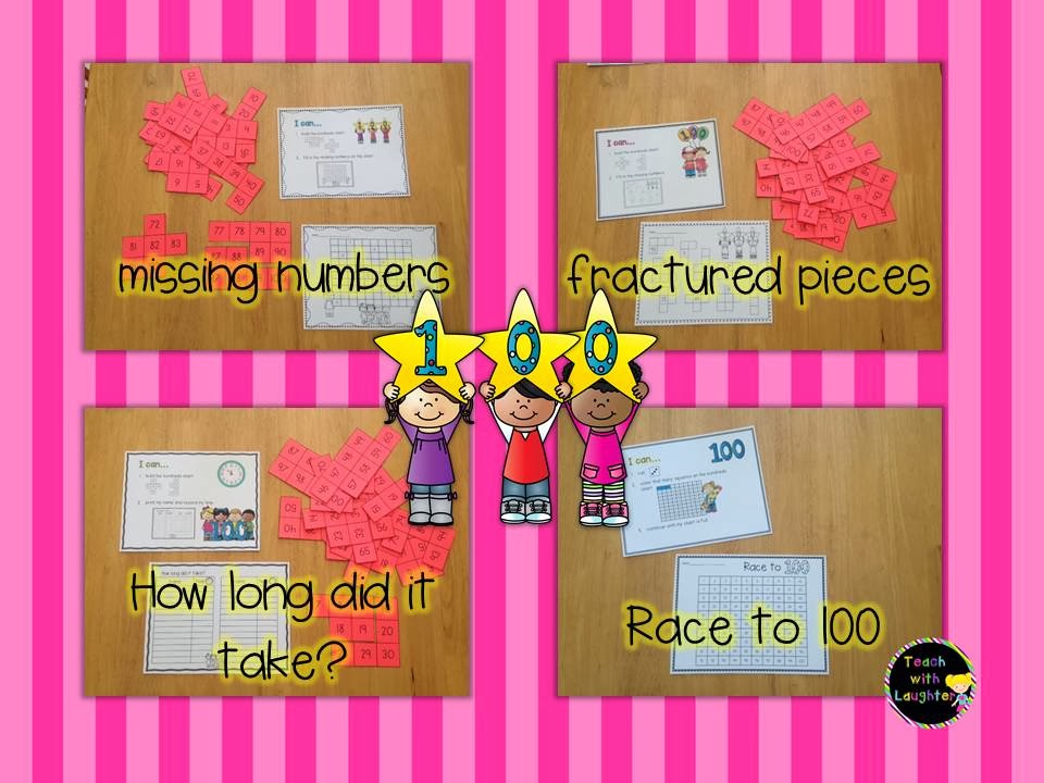 Teach With Laughter: Hundreds Chart Puzzle and Activities