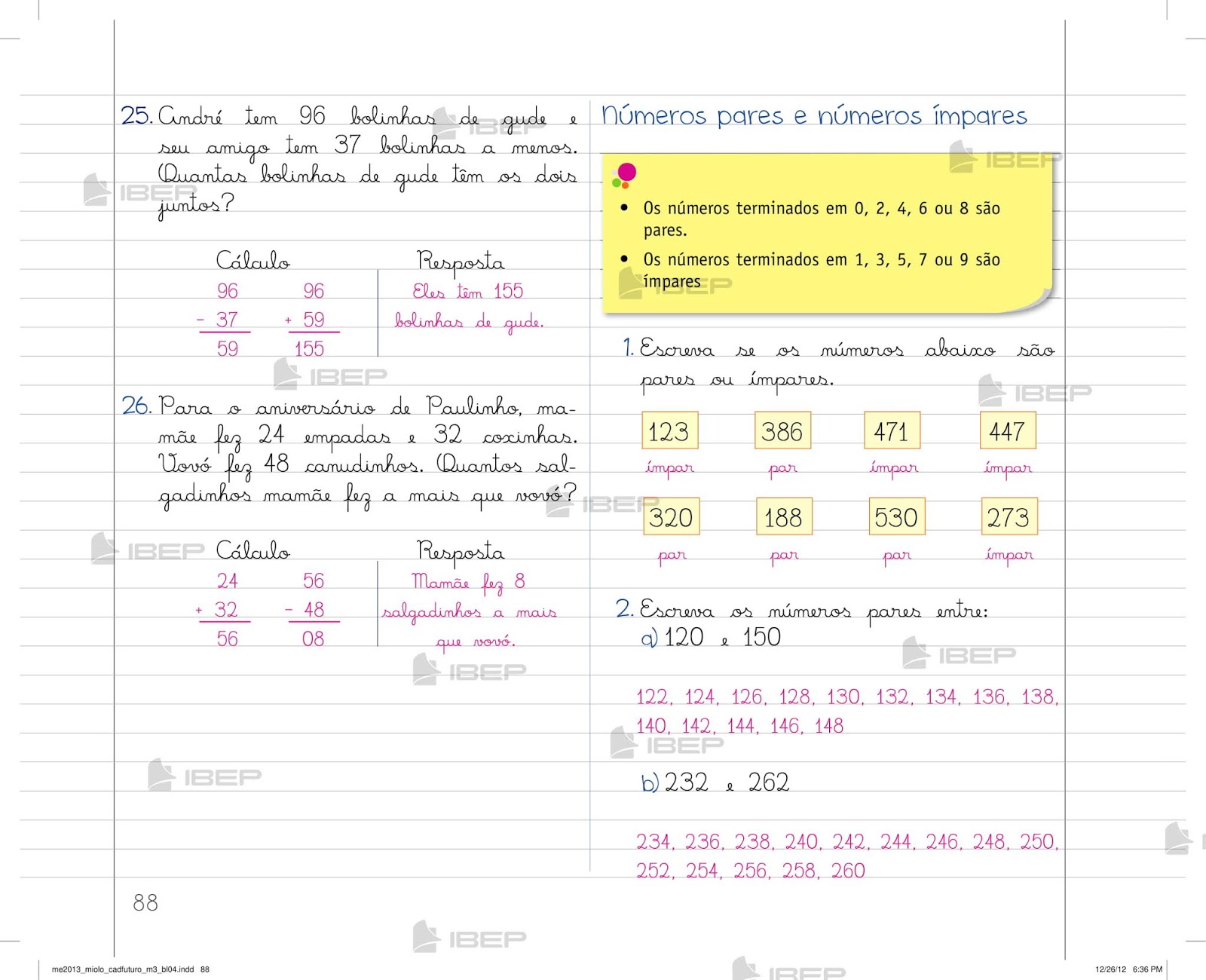 CADERNO DO FUTURO 3 ANO MATEMÁTICA PROFESSOR. - Aprender e Brincar