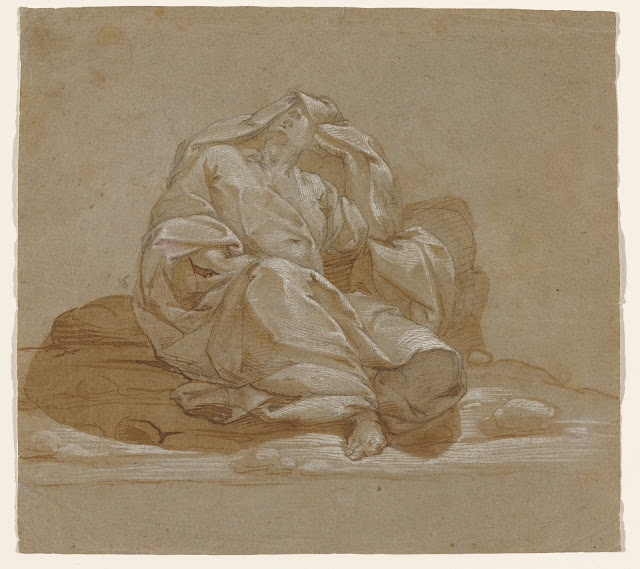 Spencer Alley: Human Figure (Draped) in Seicento Drawings