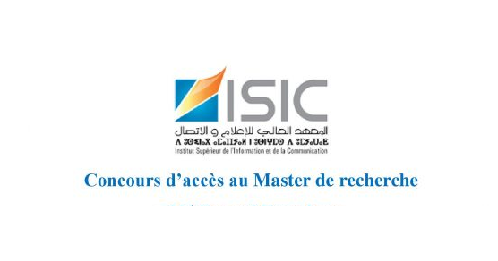 Masters recherches et Masters spécialisés à l'ISIC Rabat 2019-2020