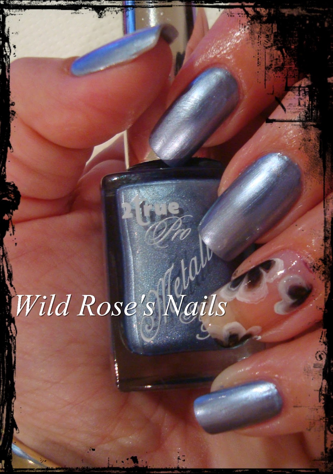 Wild Rose's Nails: One stroke designs