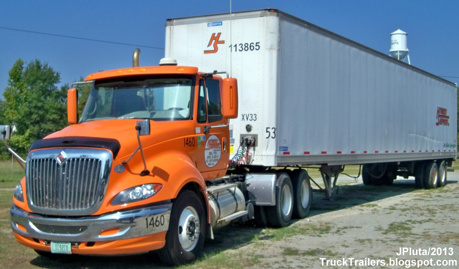 TRUCK TRAILER Transport Express Freight Logistic Diesel Mack Peterbilt ...