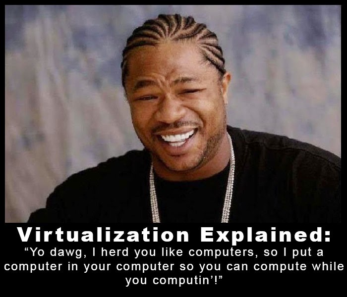 Mock Ramblings: A Meme To Explain Server Virtualization